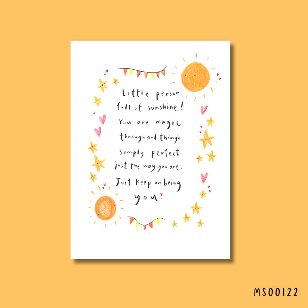 Little person made of sunshine poem – Murphys Print Store